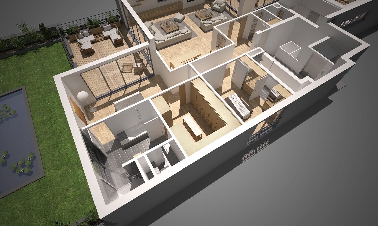 2D plans & 3D plans – Drawing and axonometric illustration ...