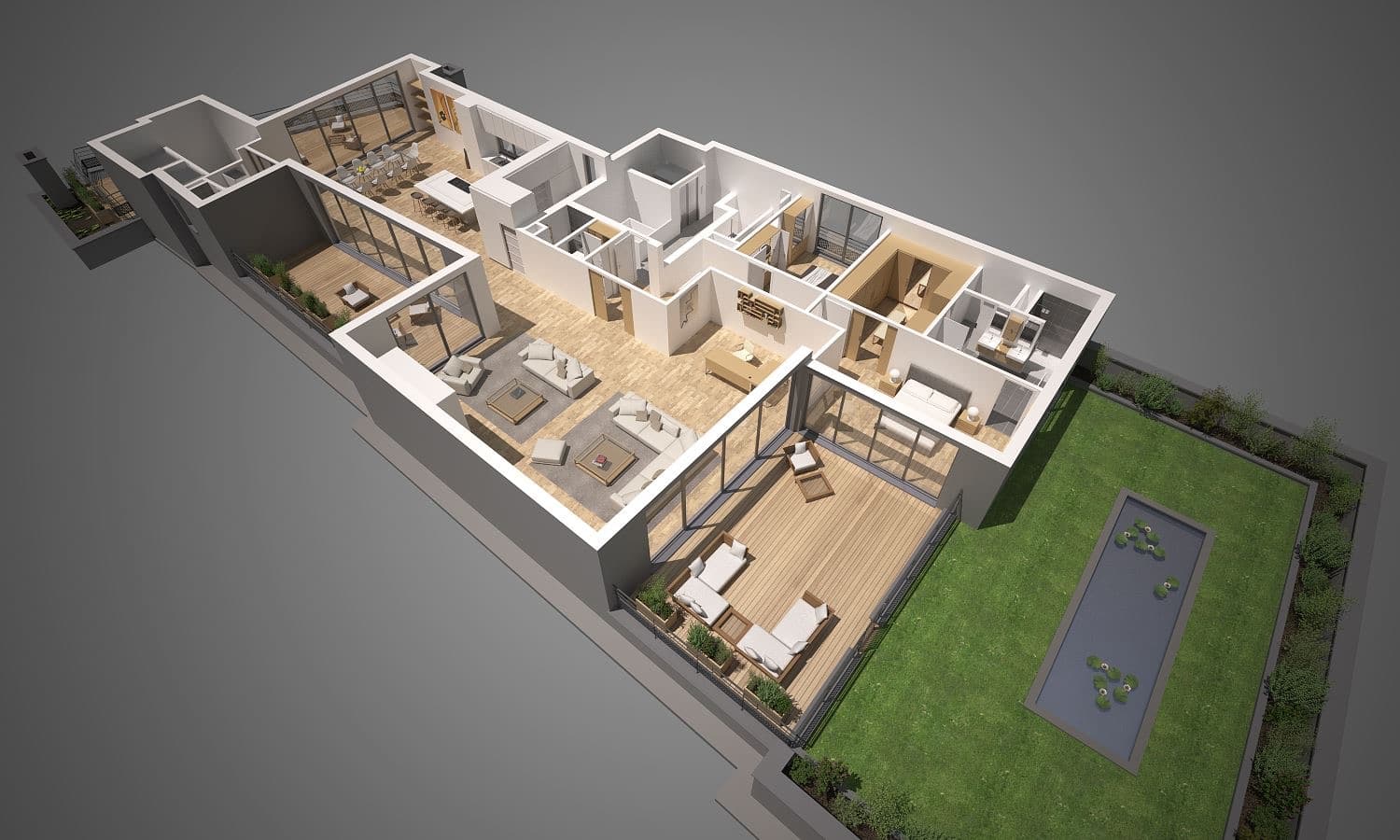 2D plans & 3D plans – Drawing and axonometric illustration ...